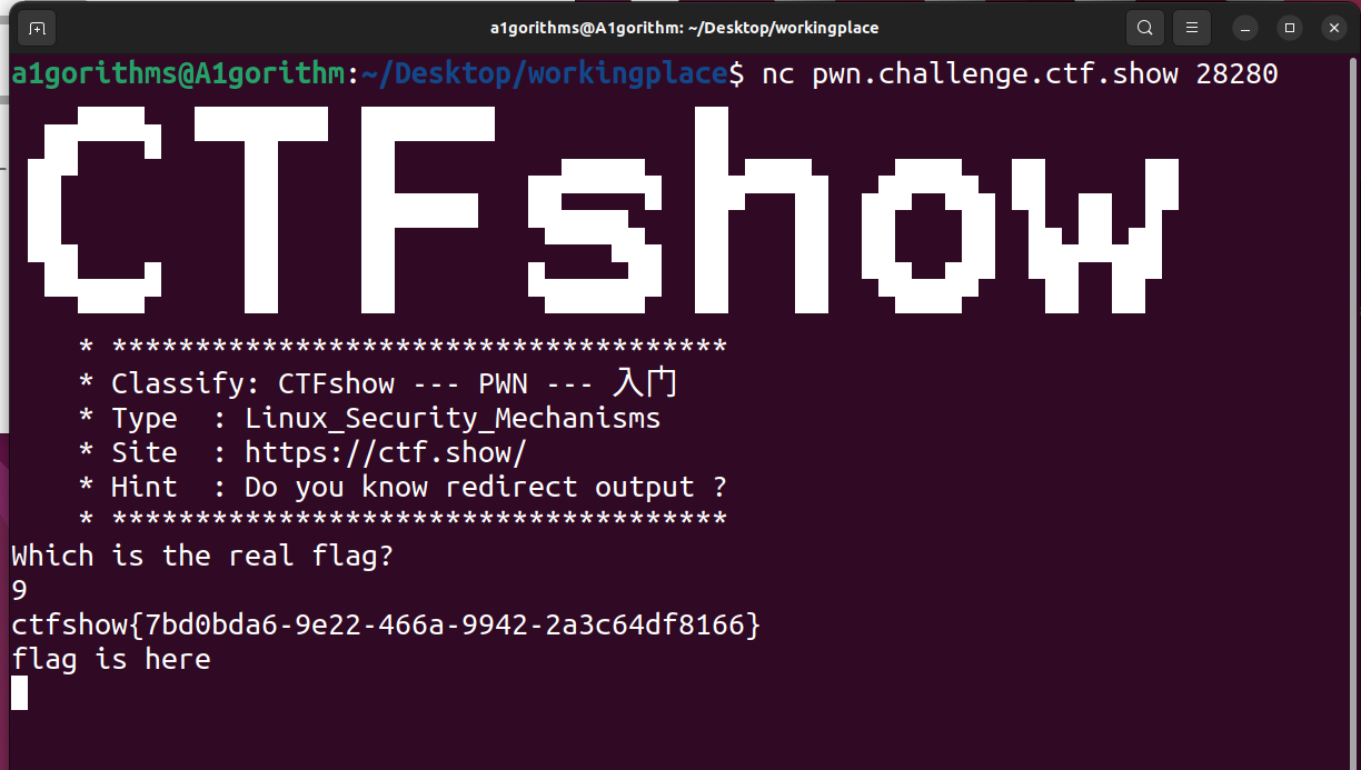 ctfshow-pwn合集wp | 落殷回的博客